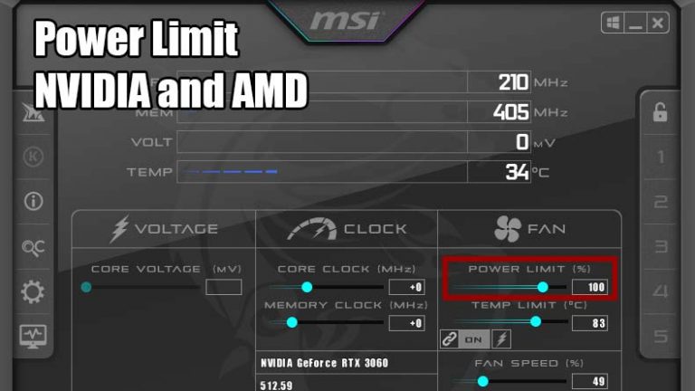 How to Power Limit your GPU with MSI Afterburner (AMD and NVIDIA)