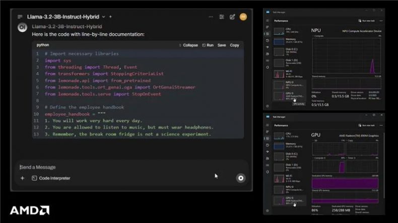 AMD Targets Faster Local LLMs: Ryzen AI 300 Hybrid NPU+iGPU Approach ...