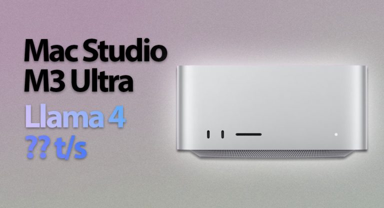 Llama 4 Scout & Maverick Benchmarks on Mac: How Fast Is Apple’s M3 ...
