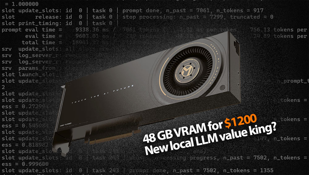 New local LLM value king – MaxSun Arc Pro B60 Dual with 48GB VRAM for ...